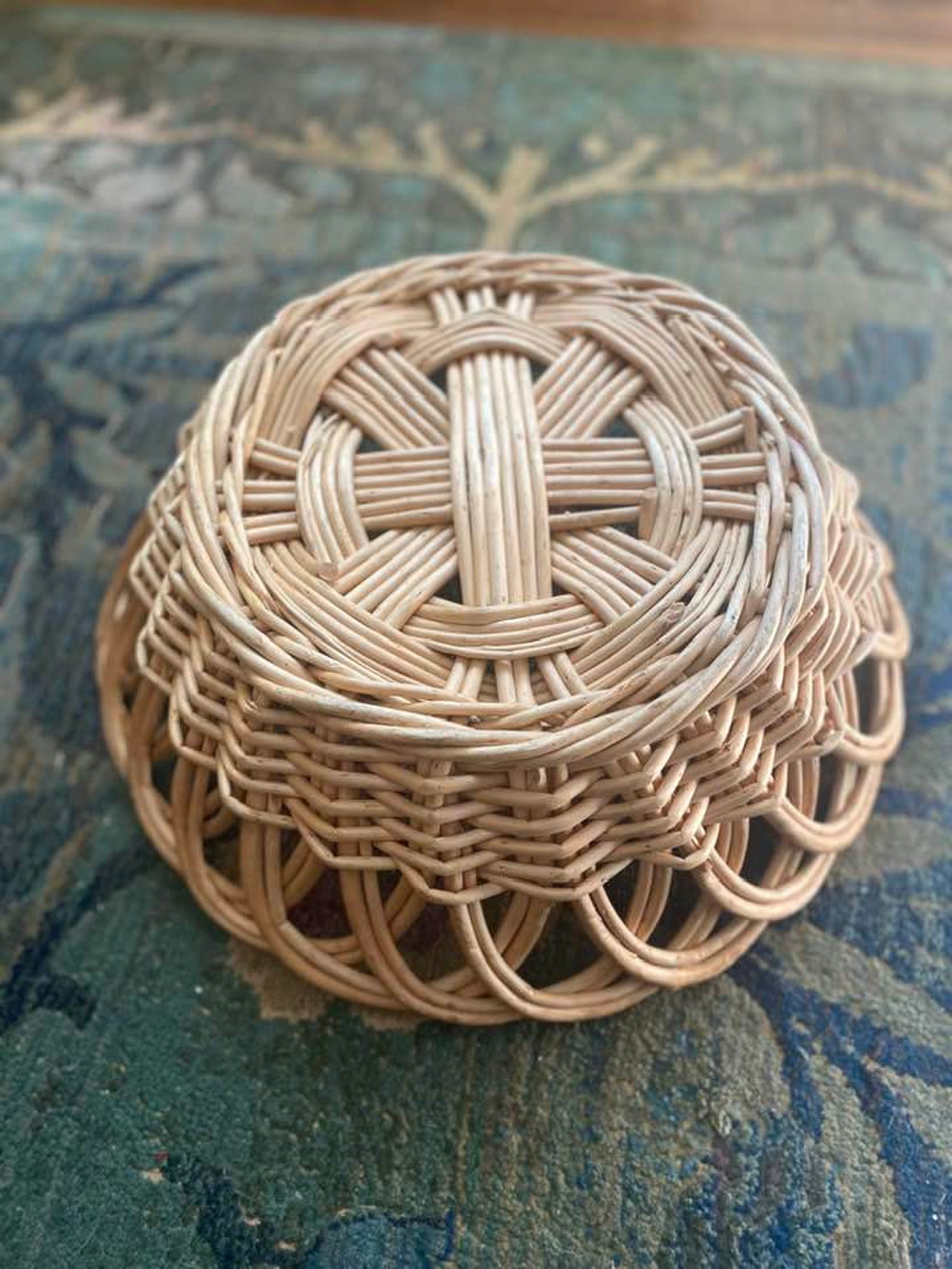 Large Cane Basket Decorative Basket Fruit Basket - Etsy