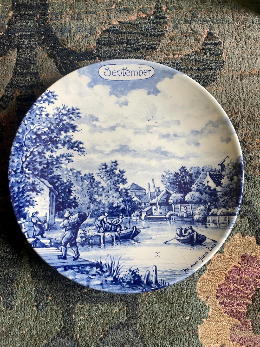 Delft September Collectible Plate - Etsy