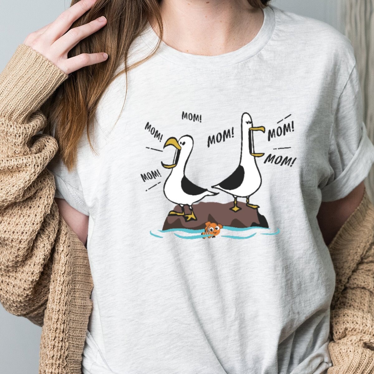 Mom Mom Mom Nemo Seagull Shirt, Finding Nemo Shirt, Magic Kingdom Shirt ...