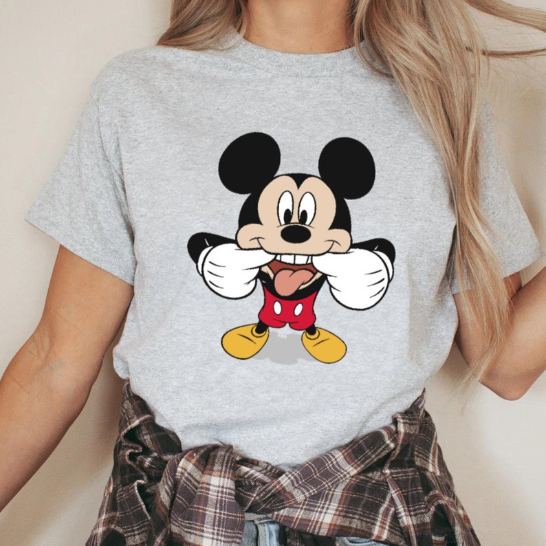 Mickey Mouse Goofy Face Shirt, Mickey Mouse and Friends Tee, WDW Magic ...