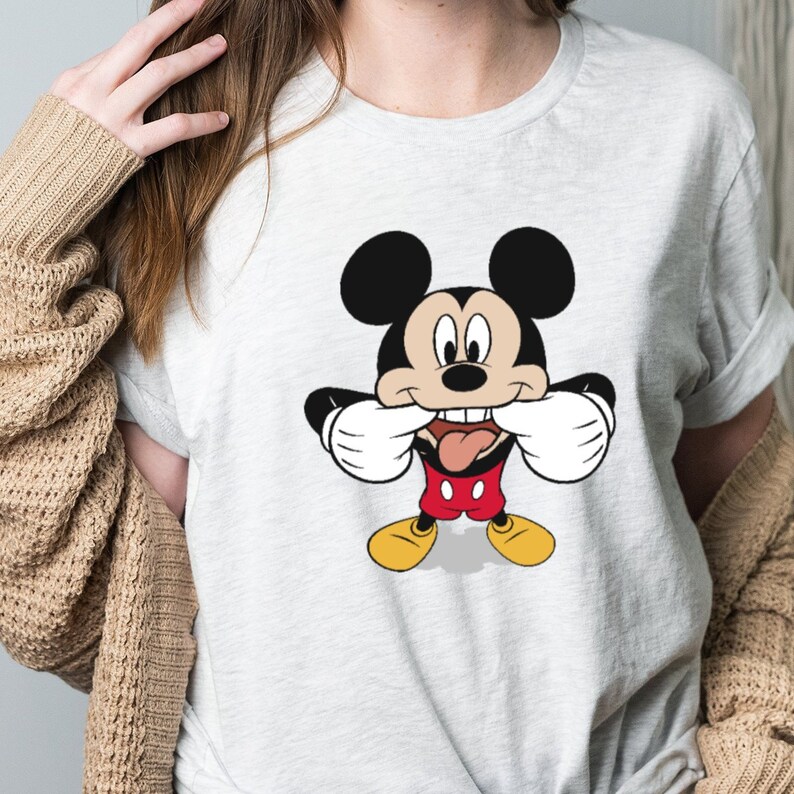 Mickey Mouse Goofy Face Shirt, Mickey Mouse and Friends Tee, WDW Magic ...