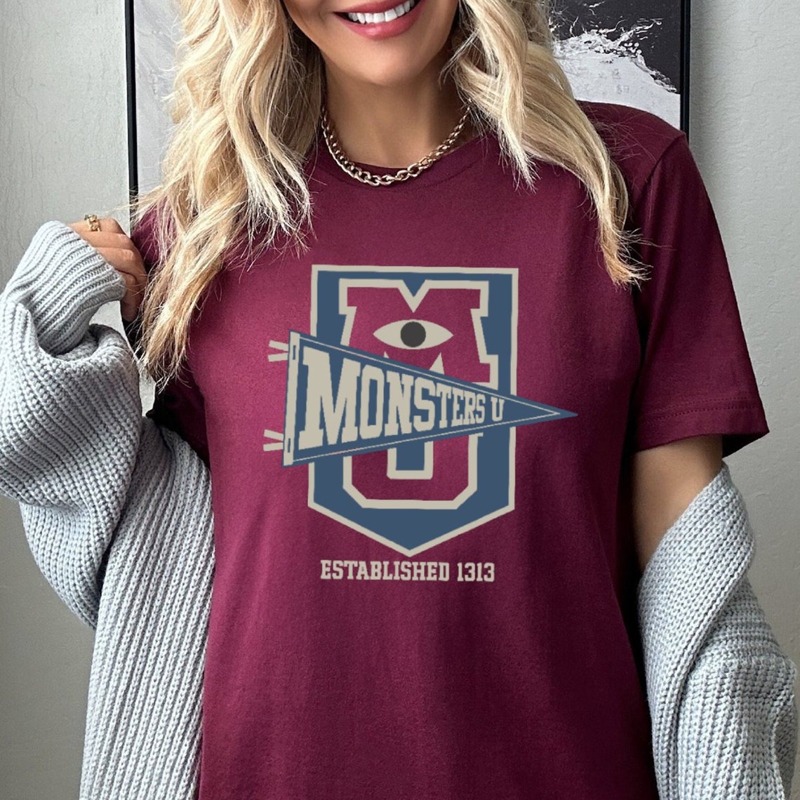 Monsters University Tee, Monsters University Pendant Logo Shirt, Family ...