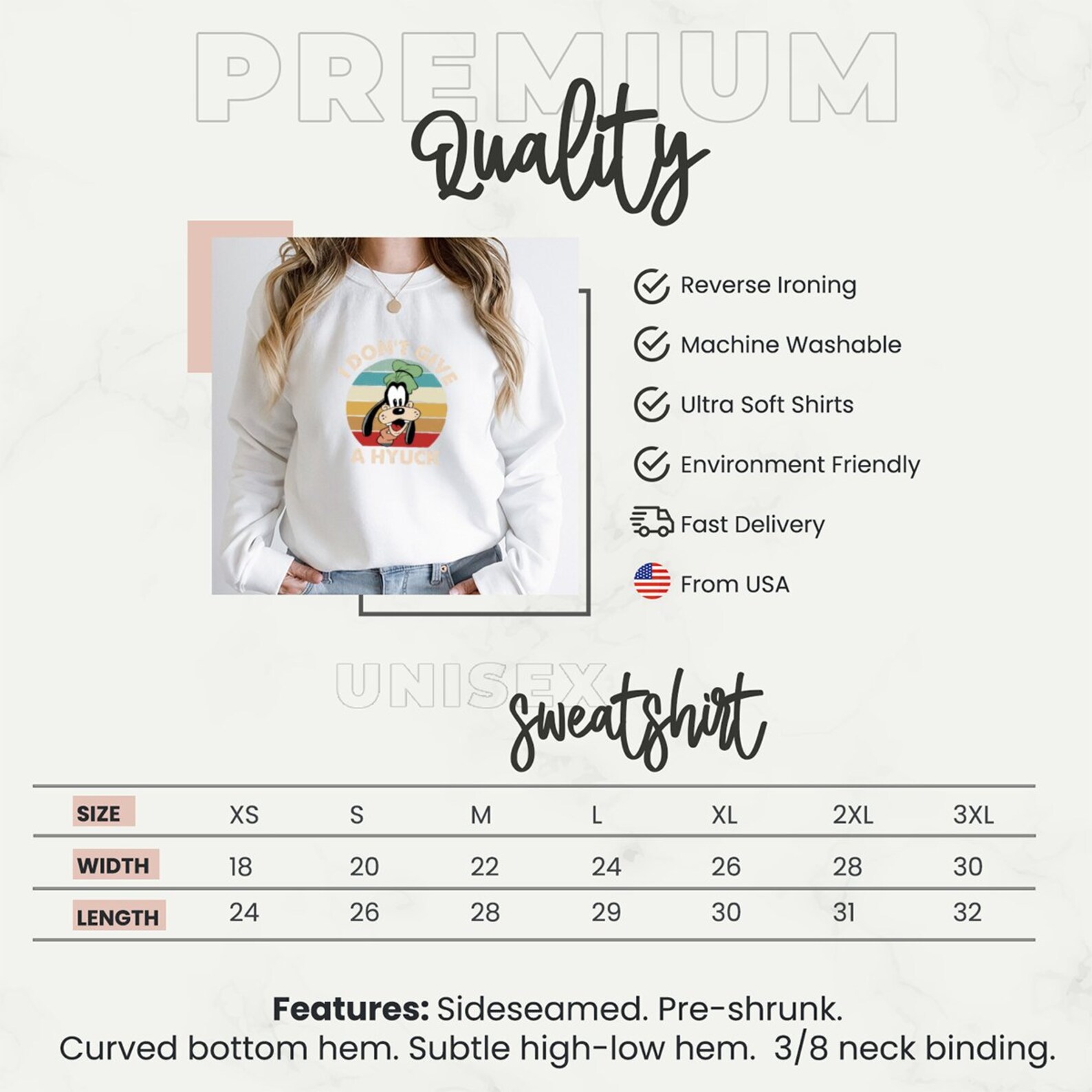 A Goofy Movie Sweatshirt, Goofy I Dont Give A Hyuck Retro Sweatshirt ...