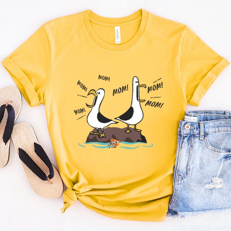 Mom Mom Mom Nemo Seagull Shirt, Finding Nemo Shirt, Magic Kingdom Shirt ...