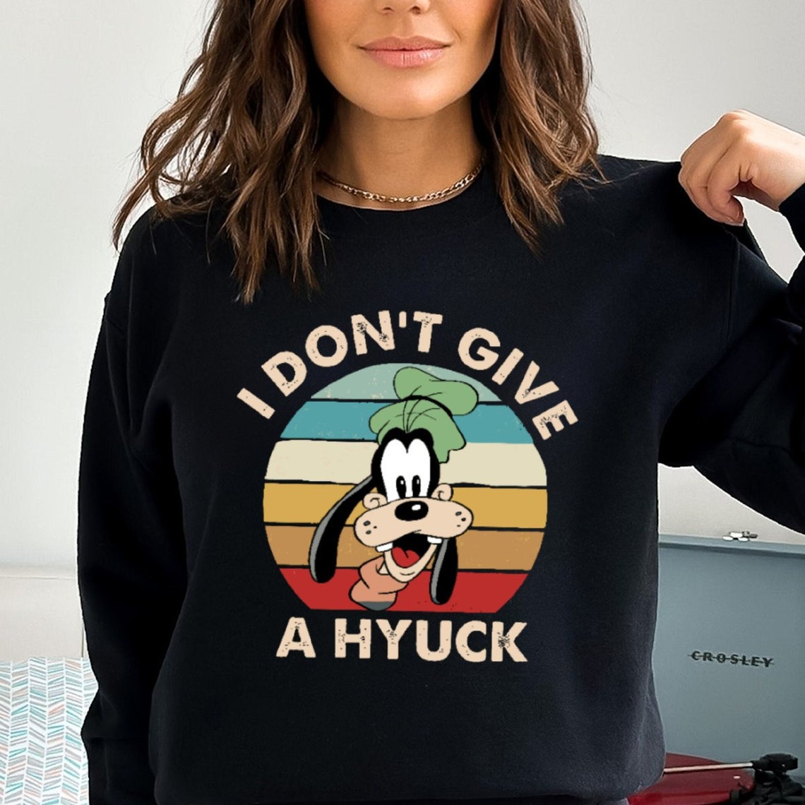 A Goofy Movie Sweatshirt, Goofy I Dont Give A Hyuck Retro Sweatshirt ...