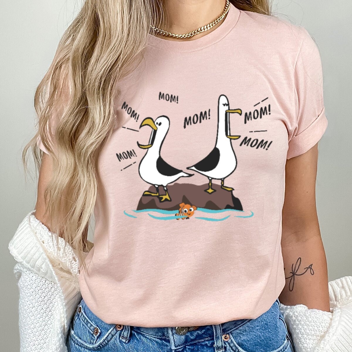 Mom Mom Mom Nemo Seagull Shirt, Finding Nemo Shirt, Magic Kingdom Shirt ...