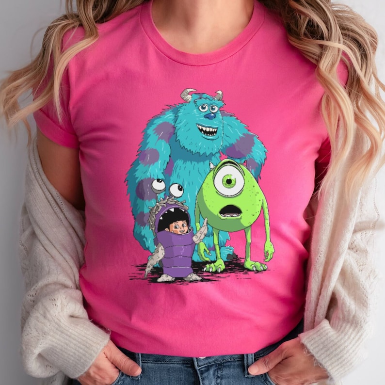 Monster Inc Tee,retro Monster Inc Shirts,sulley Mike Boo,monster ...