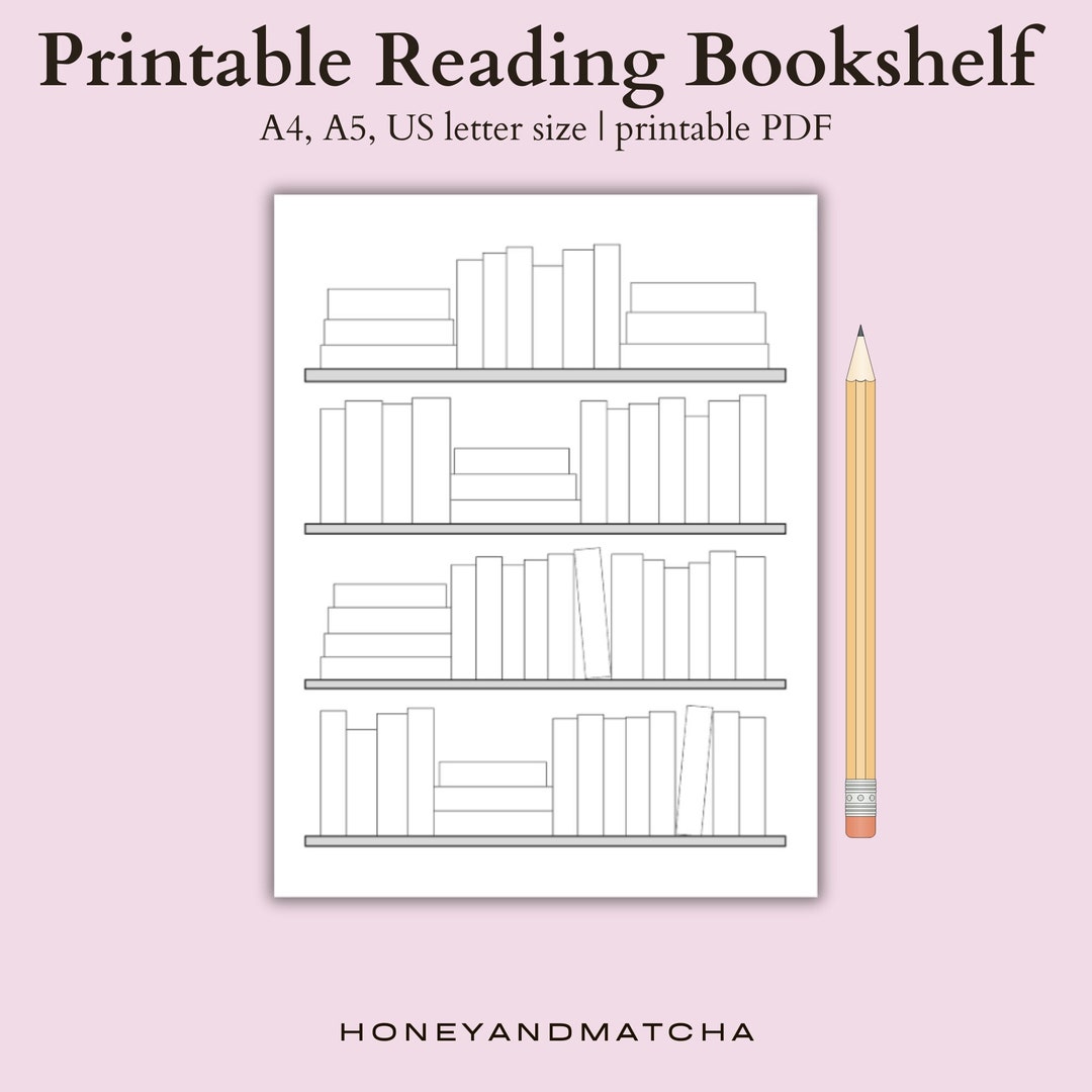 Minimal Bookshelf Printable Template, Books to Read, Books I've Read ...
