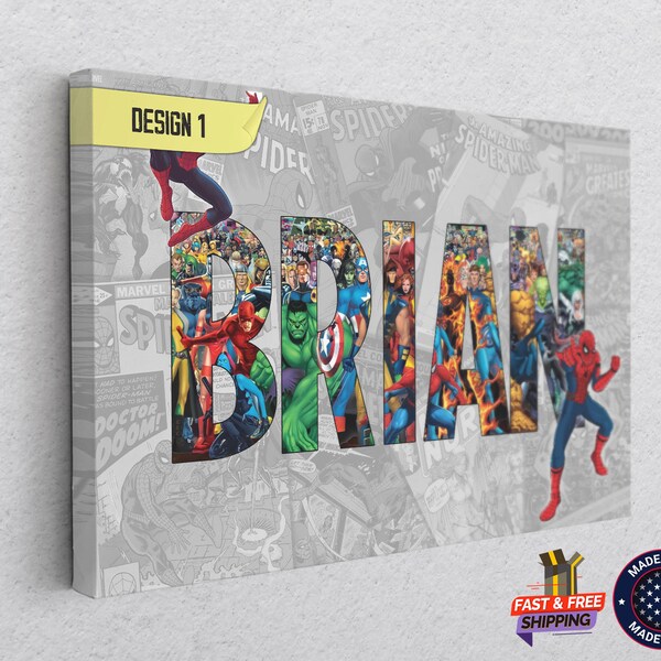 Superhero Poster - Etsy