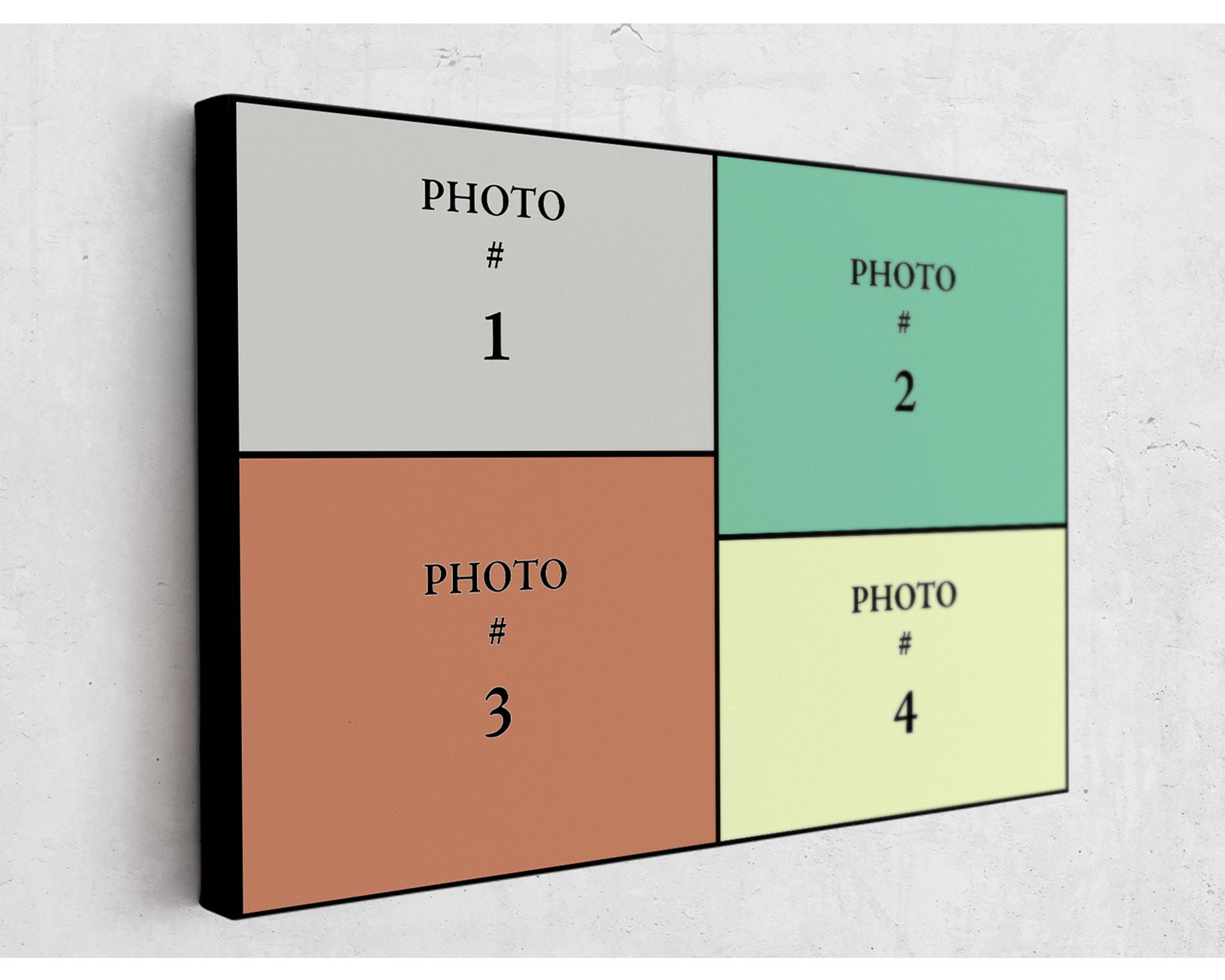 4 in 1 Canvas Art Print, Collage, Canvas Print, Family Photos, Wedding ...