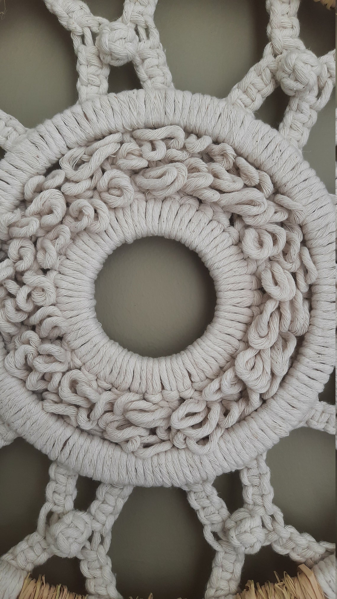 Raffia Wall Decor Raffia Wall Art Raffia Wall Hangingraffia - Etsy