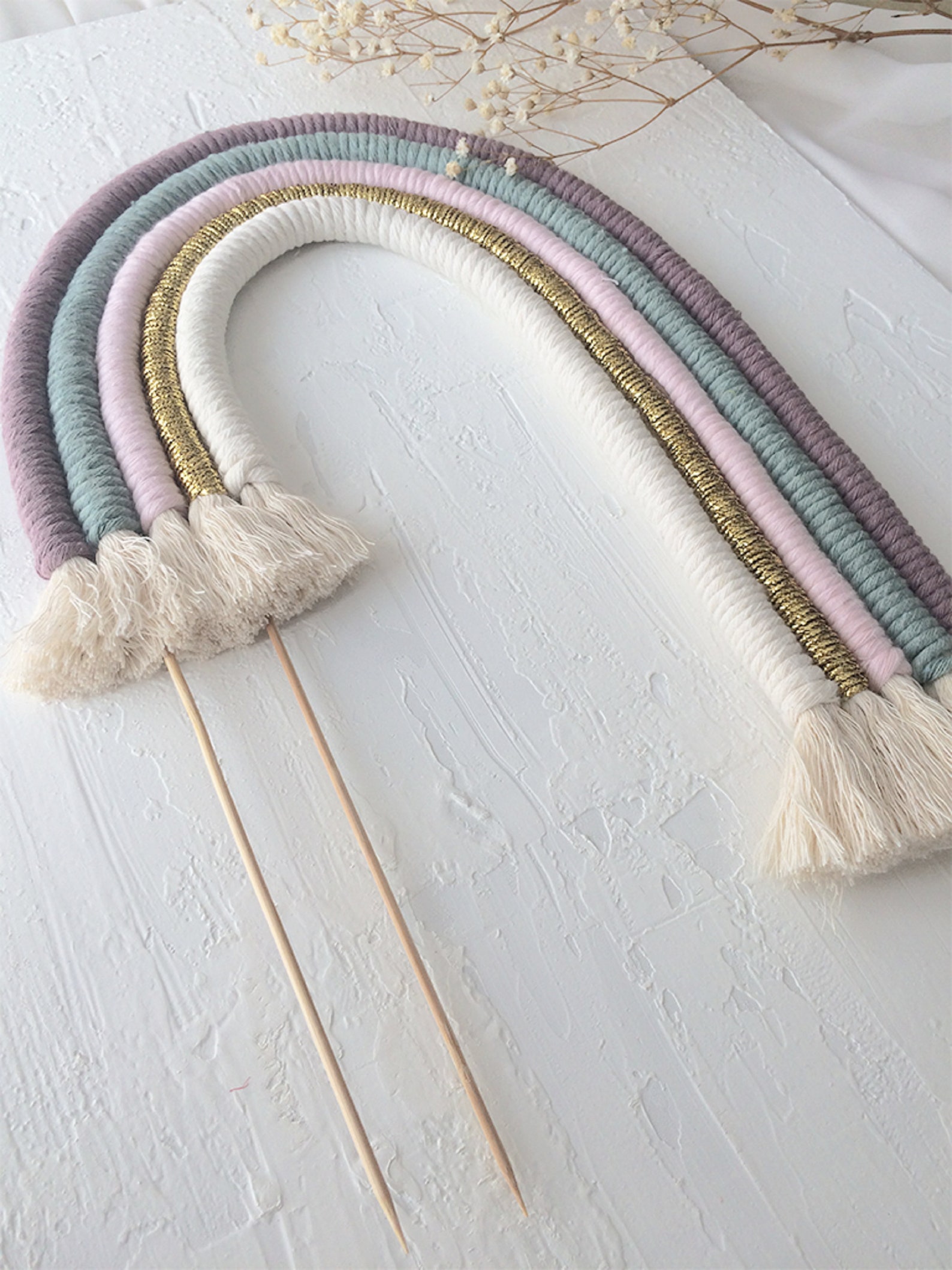 Macrame Cake Topper | Boho Cake Topper | Macrame Birthday Cake Topper ...