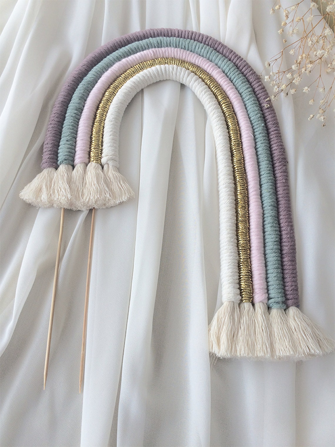 Macrame Cake Topper | Boho Cake Topper | Macrame Birthday Cake Topper ...