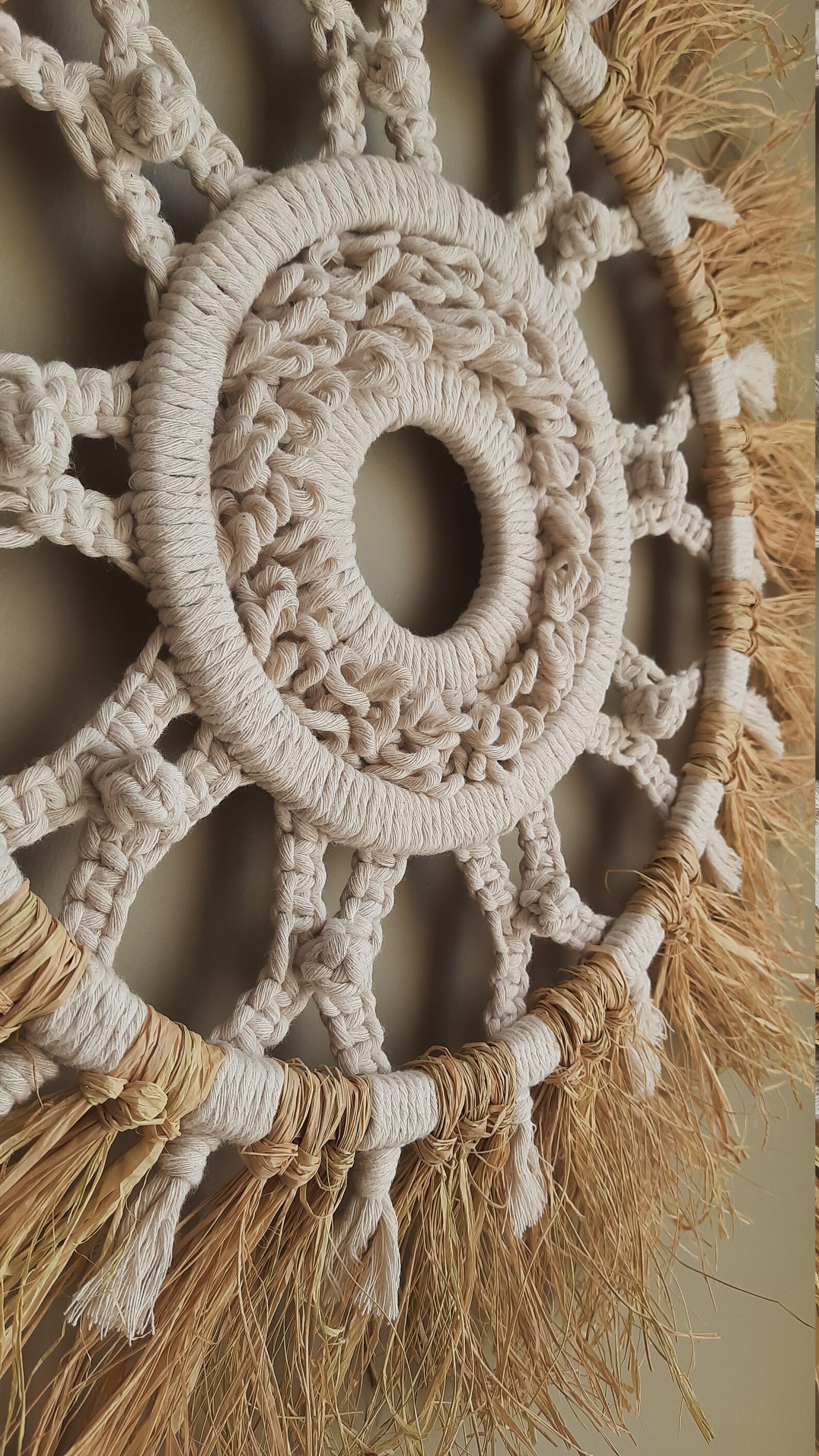 Raffia Wall Decor Raffia Wall Art Raffia Wall Hangingraffia - Etsy