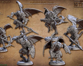 Female Werewolf Set, Dnd Miniature, 32mm, Werewolf Madness, White ...