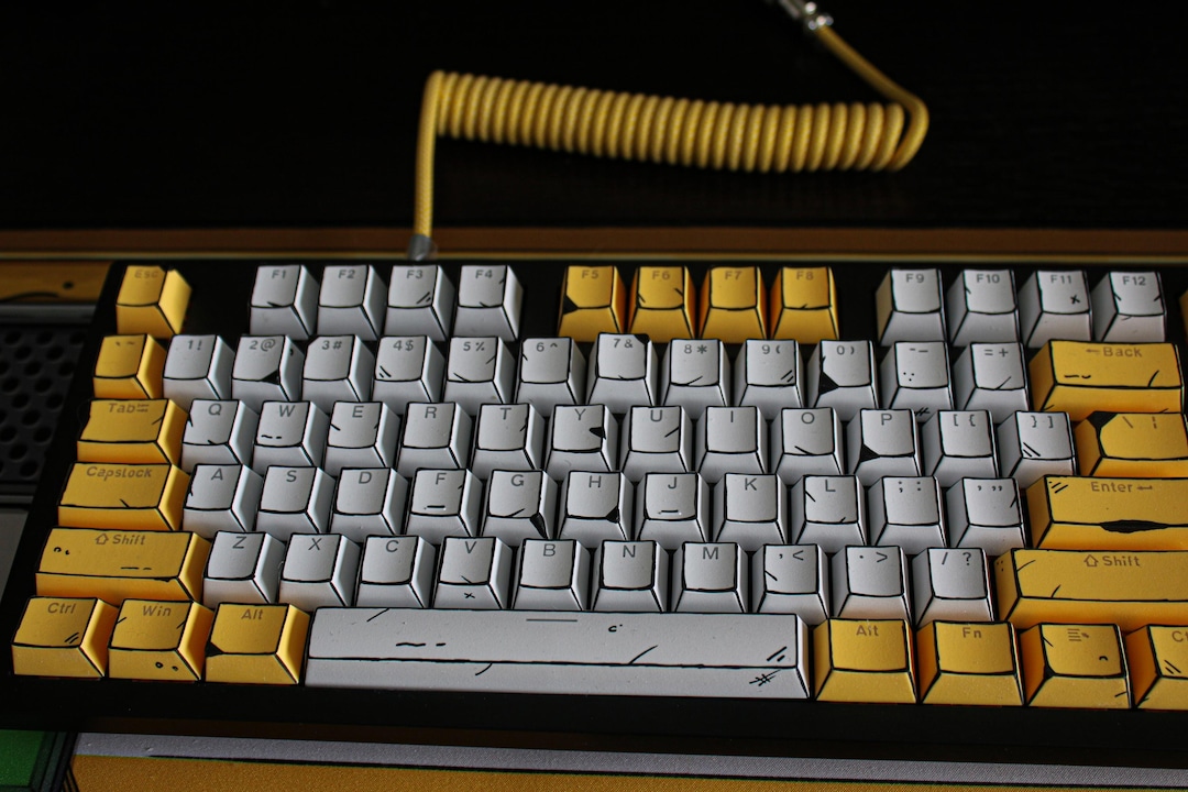 Hand Painted Comic Keycap Set: Cel-shaded Style, 108 Keys - Etsy