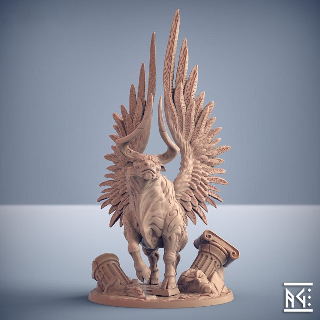 Sacred Bull Knossus, Epic Beast, Dnd Miniature, Order of the Labyrinth ...