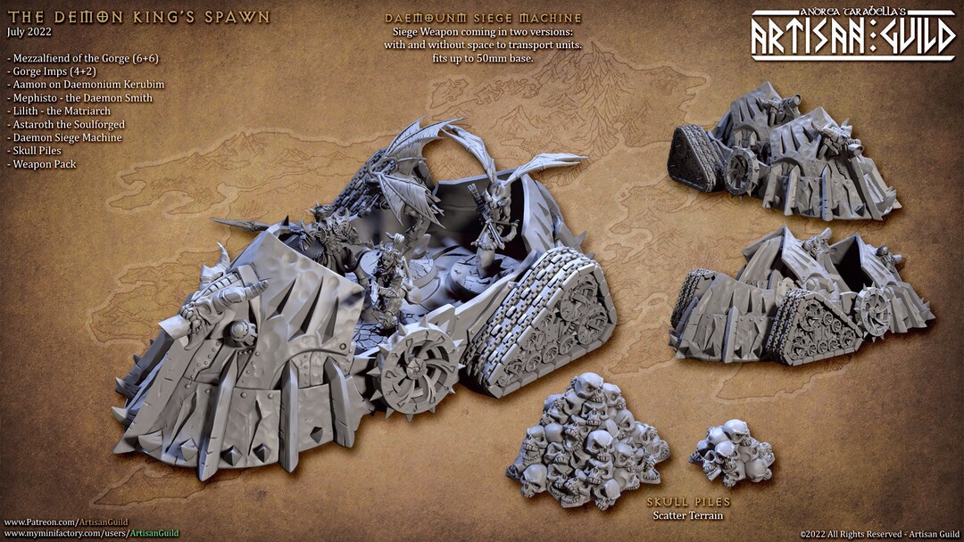 Daemon Siege Machine, Epic War Vehicle, Demon King's Spawns, Artisan ...
