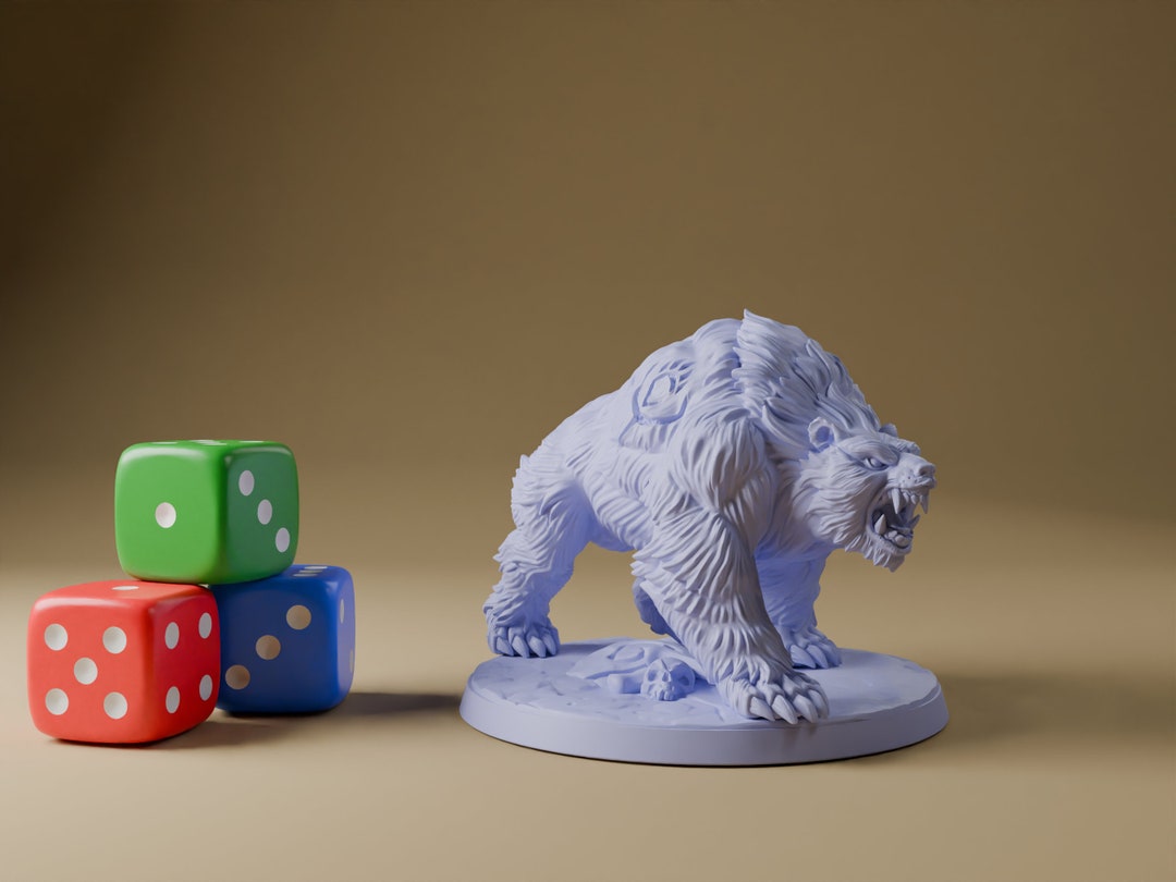 Nordic Gigantic Bear Boss Encounter Beast Resin Miniature, Skutagaard ...