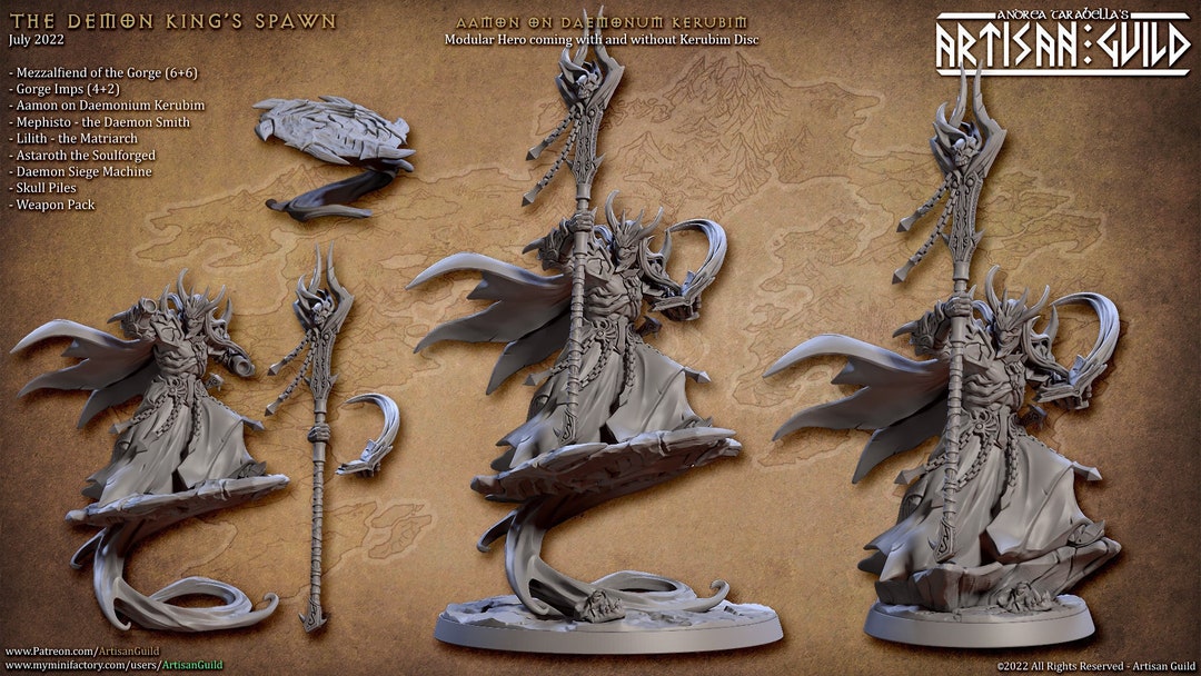 Aamon, Epic Demon Boss and Mount, Demon King's Spawns, Artisan Guild - Etsy