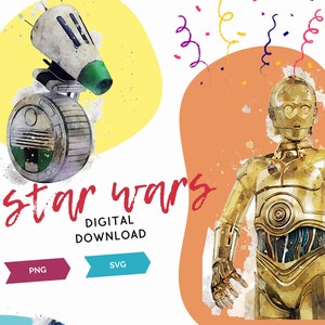 8 Sets Star Wars Digital Clipart,pngsvg Instant Download,high ...