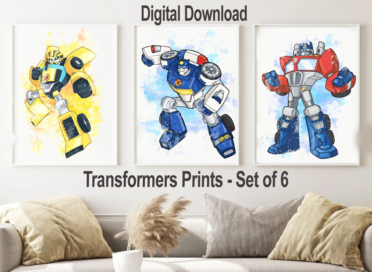Transformers Print digital Download Superherowall Art - Etsy