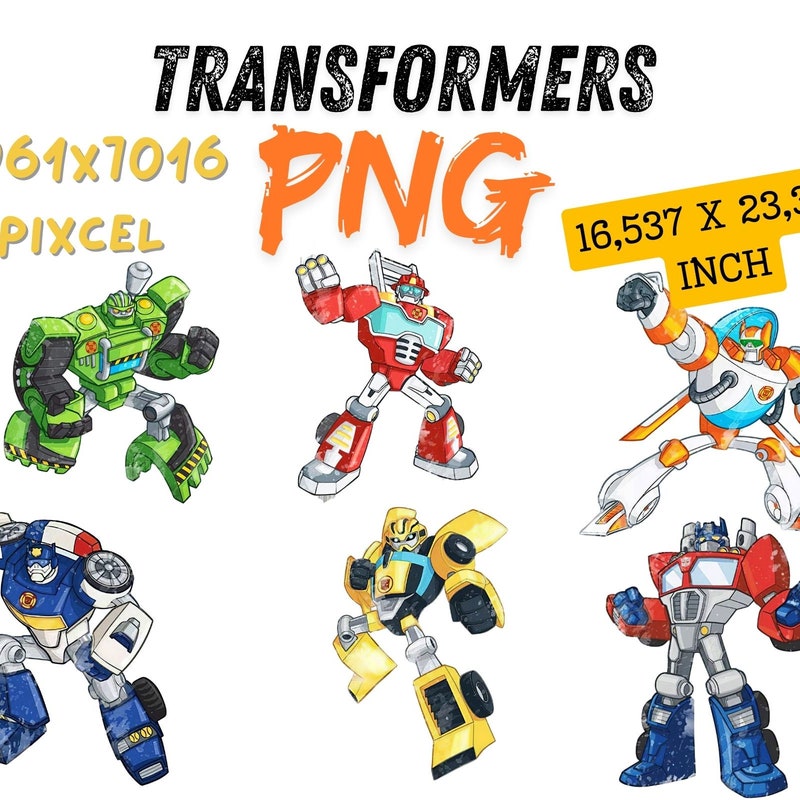 Transformers Clip Art - Etsy