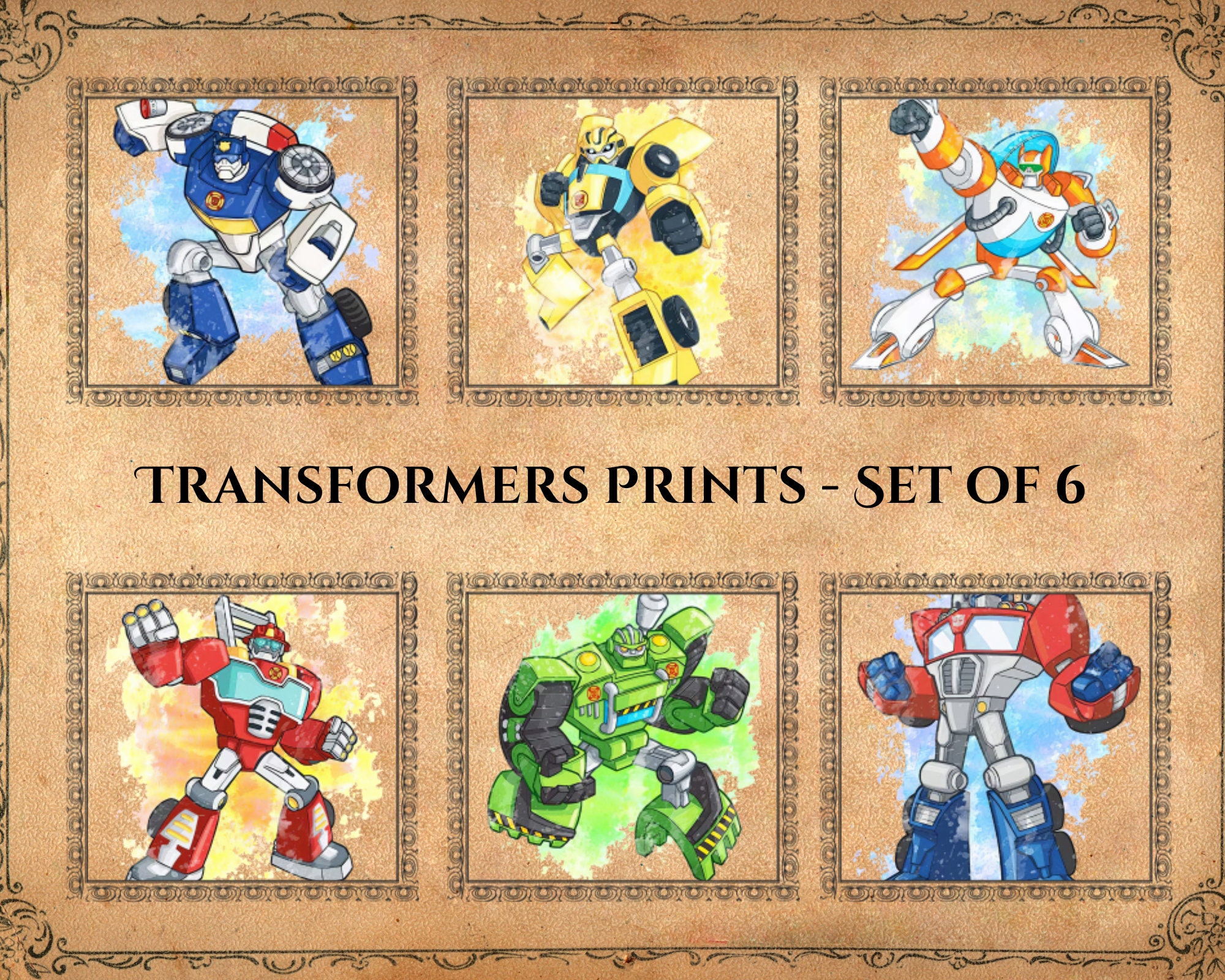Transformers Print,digitaler Download,Superheld,Wand Kunst Poster Druck ...