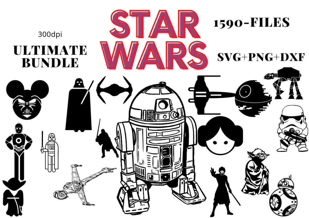 Star Wars Svg Bundle Star Wars Files Star Wars Cut Files - Etsy Australia