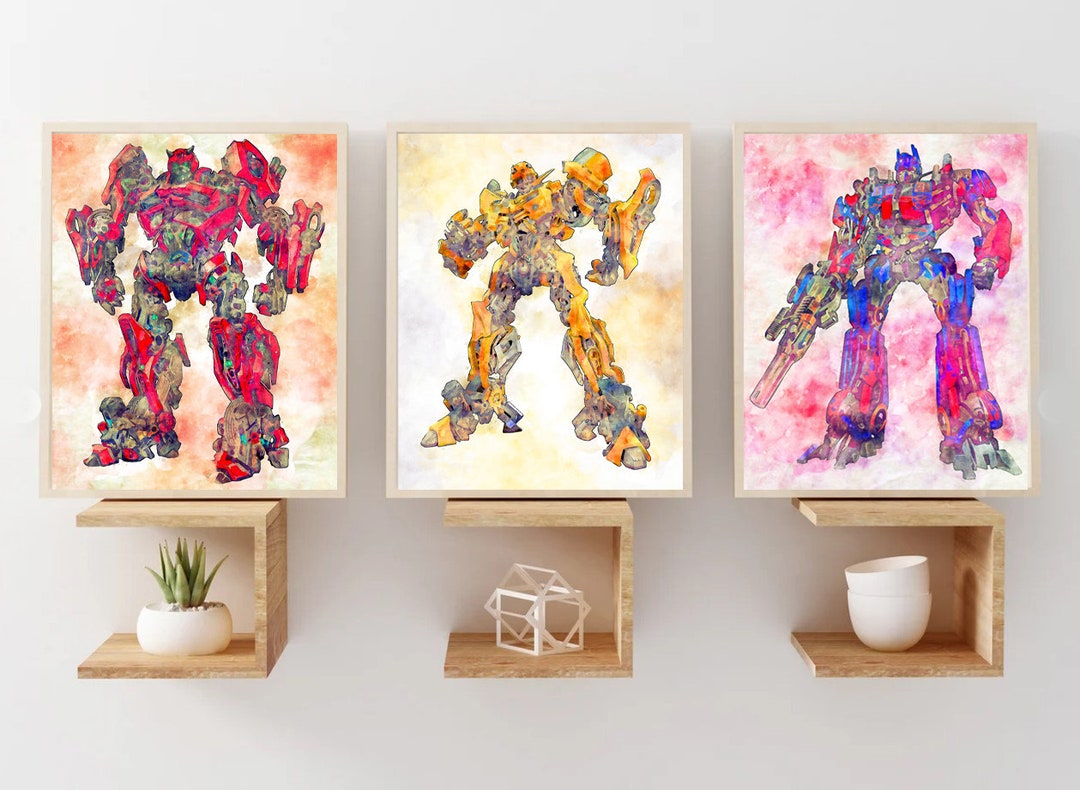 Transformers Print ,digital Download, Watercolor Print, Digital Print ...