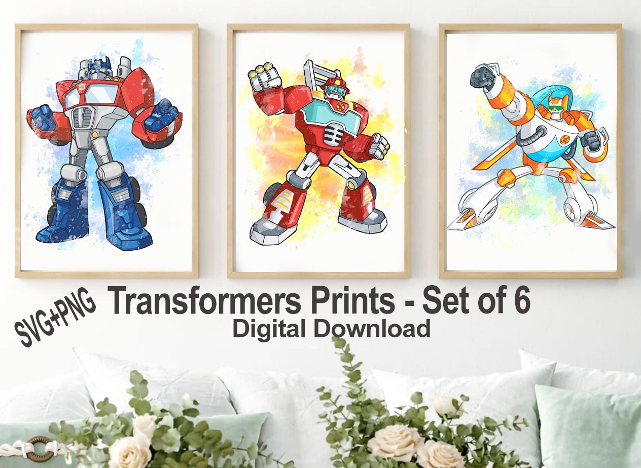 Transformers Print,digitaler Download,Superheld,Wand Kunst Poster Druck ...