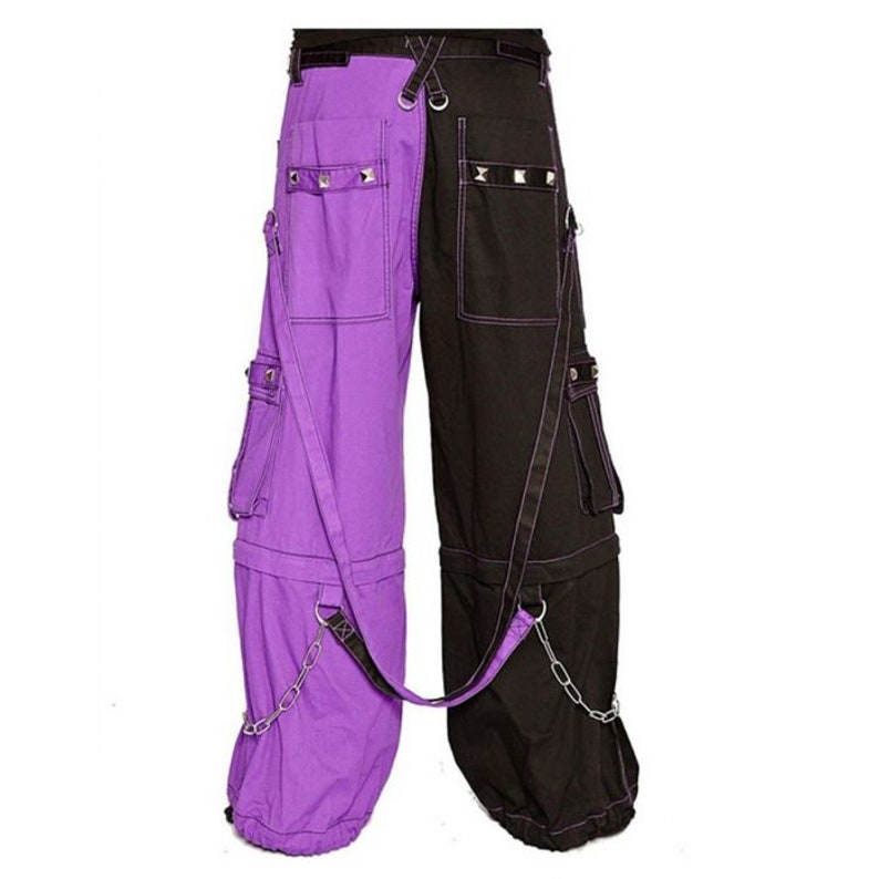 Black Goth Cargo Pants Unisex Goth Baggy Cargo Pants Black Etsy
