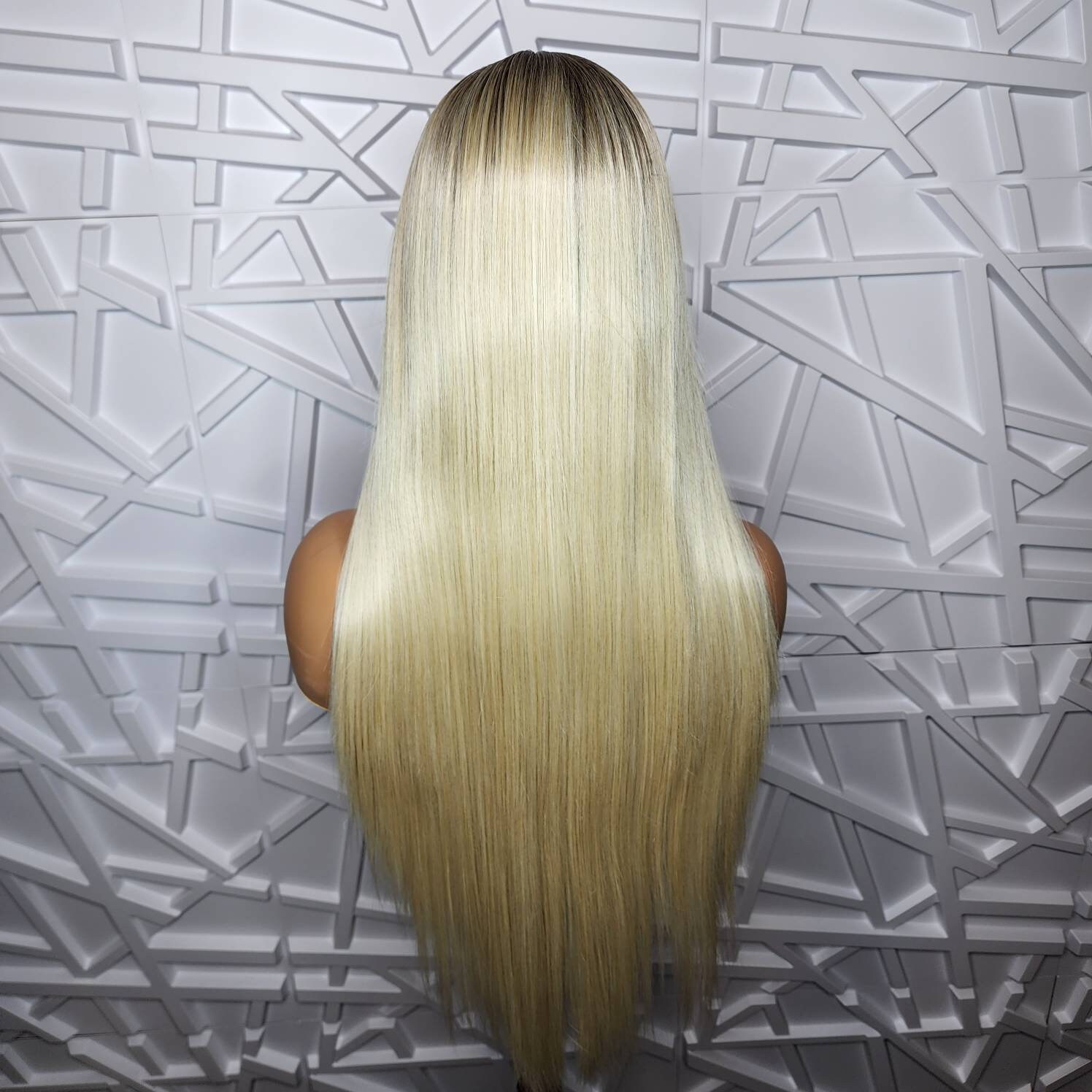 22 Inch Straight Blonde Lace Wig - Etsy