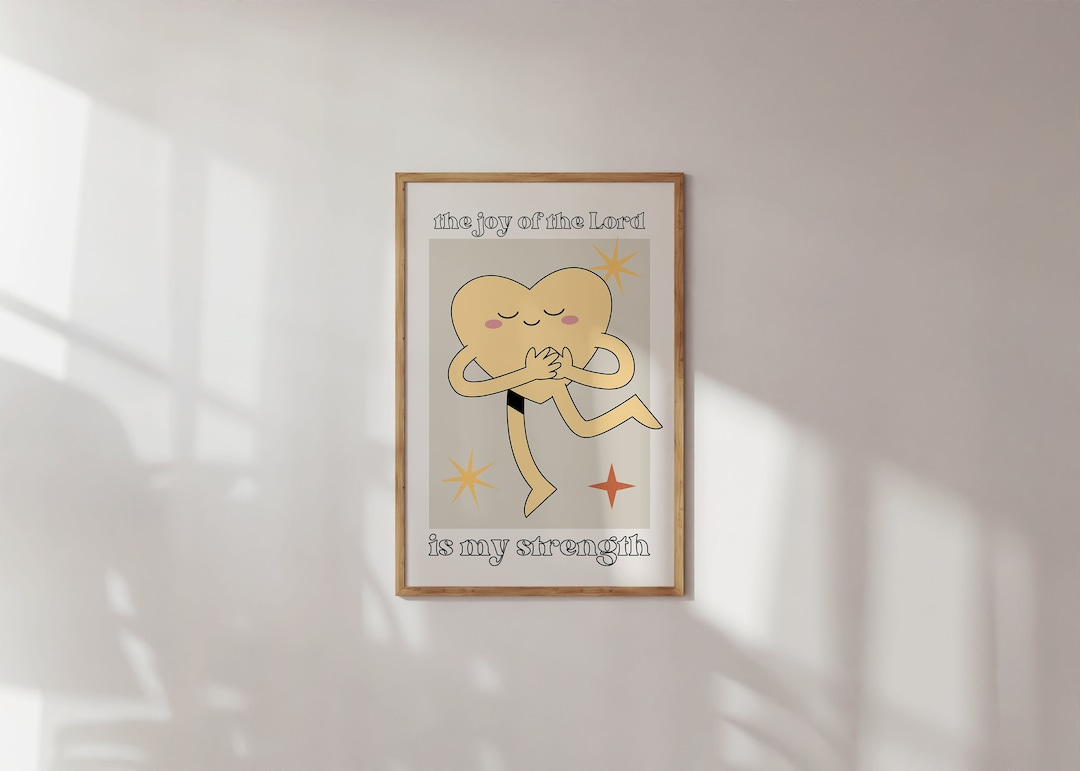 THE JOY | Scripture Art | Modern Christian | Christian Aesthetic Art ...