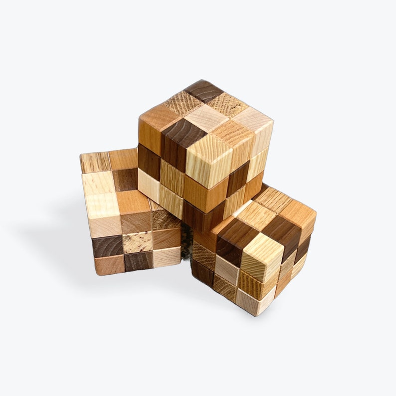 Wooden Rubiks Cube Decorative Only - Etsy
