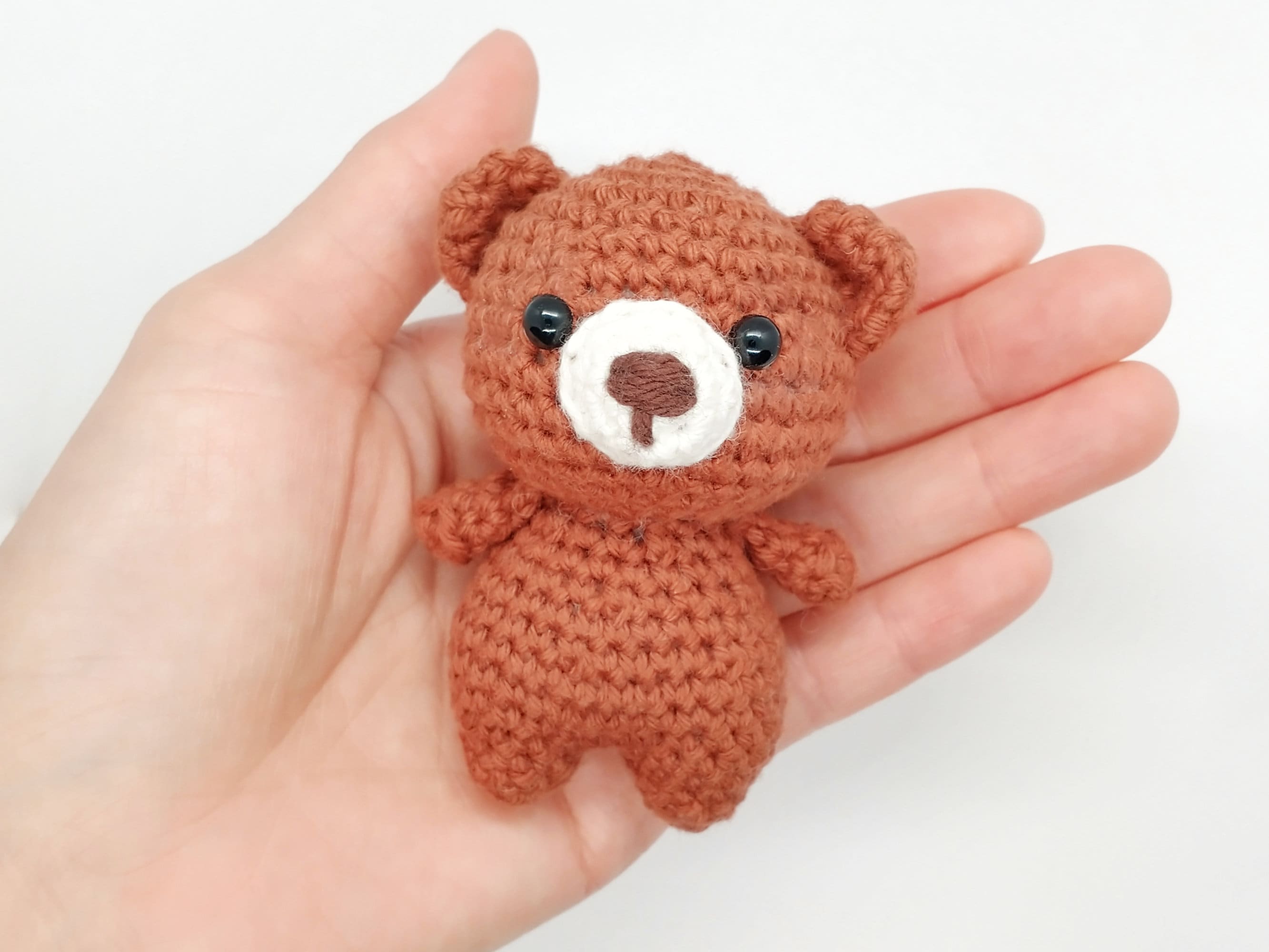 Mini Bear Crochet Pattern | Amigurumi Pattern PDF | Amigurumi Keychain Toy Doll Animal Crochet ...