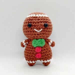 Mini Gingerbread Man Crochet Pattern Amigurumi Pattern PDF Amigurumi Keychain Toy Doll Animal ...