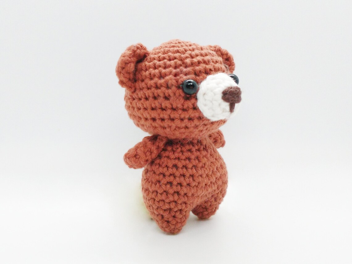 Mini Bear Crochet Pattern | Amigurumi Pattern PDF | Amigurumi Keychain ...