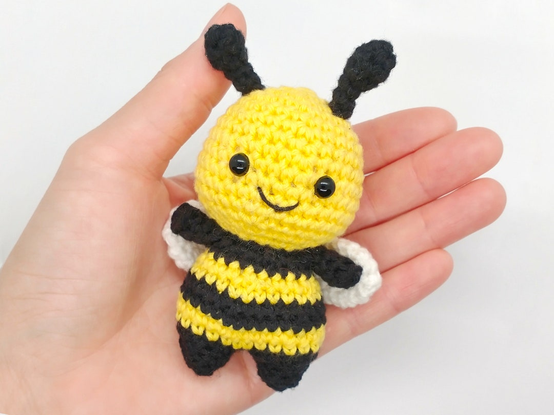Mini Bee Crochet Pattern | Amigurumi Pattern PDF | Amigurumi Keychain Toy Doll Animal Crochet ...
