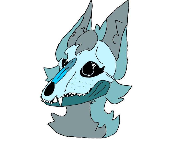 Skulldog Fursona Adopts and Base - Etsy