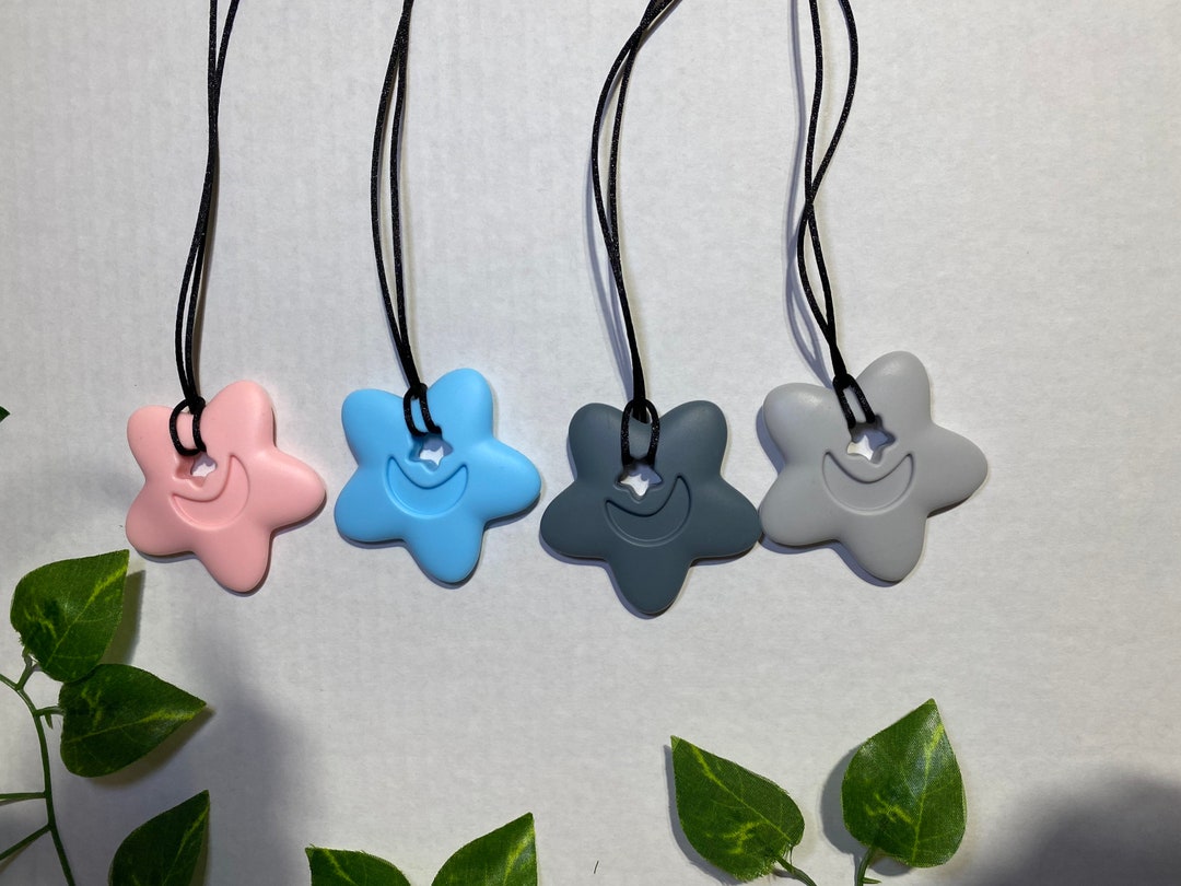 Star Chewelry Pendant, Adhd, Autism, Anxiety Necklace, Silicone ...