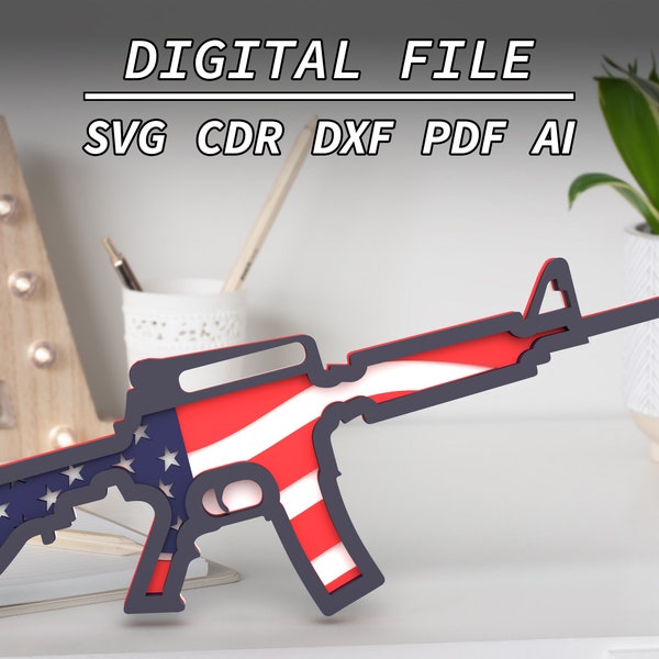 M16 Svg - Etsy