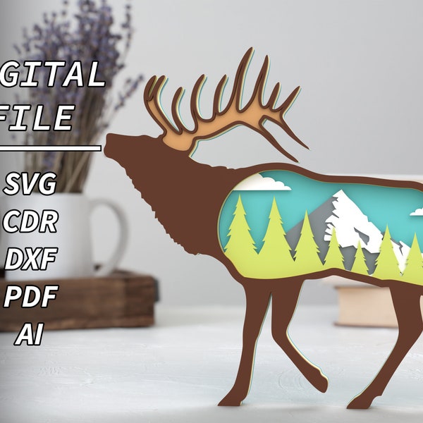 Elk Scene File - Etsy