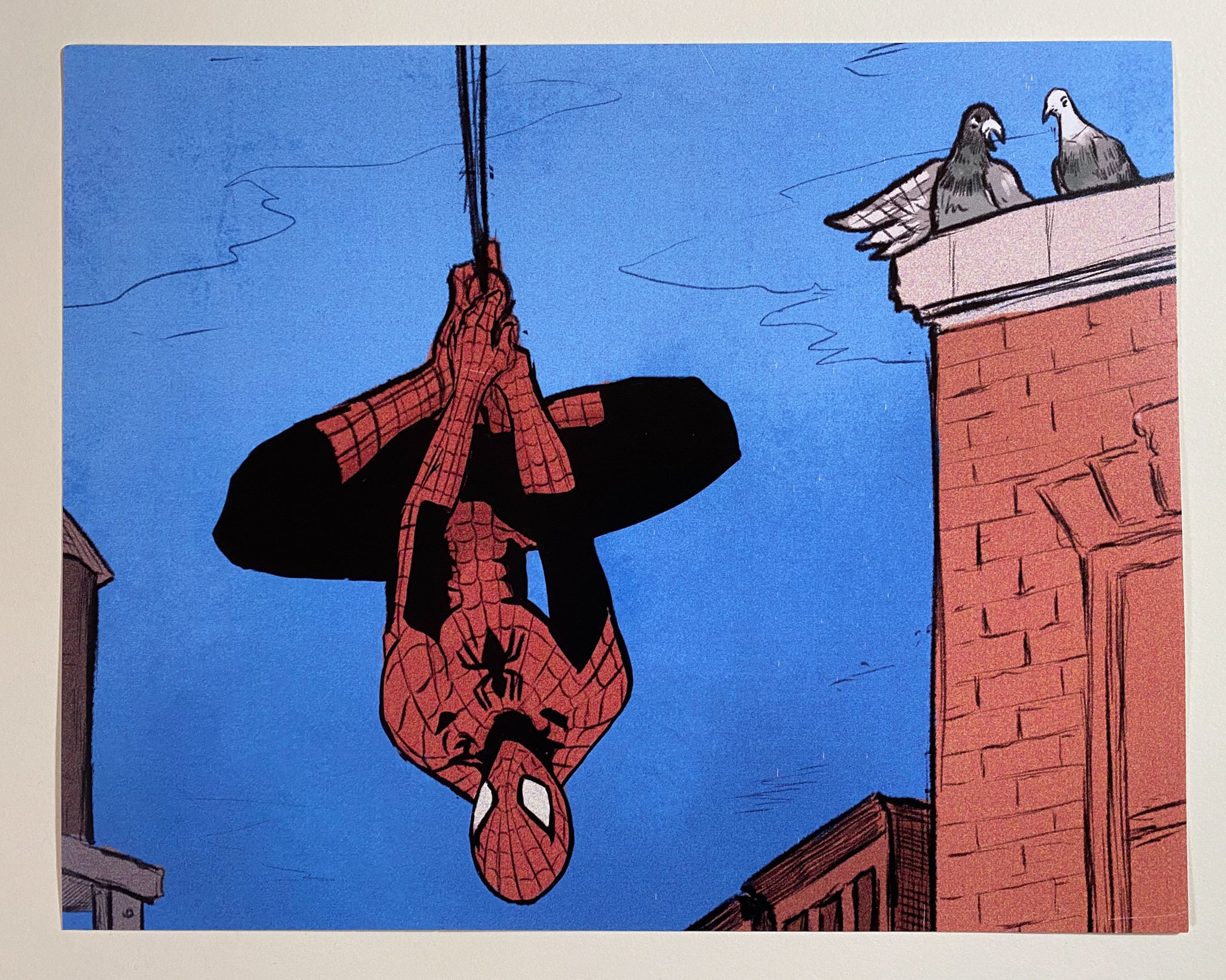 Spidey Hangs - 8x10 - Etsy