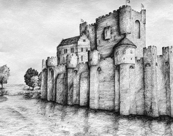 Gravensteen 8x10 | Etsy