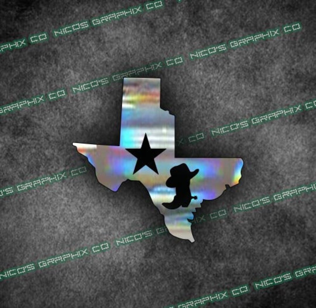 Texas State Flag Vinyl Decal: Cowboy Boots & Hat Car Sticker - Etsy