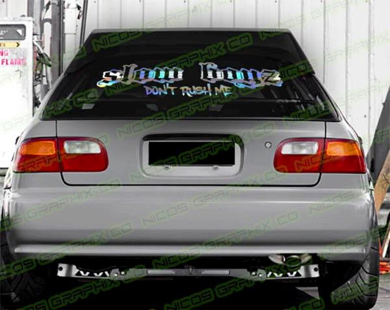 Slow Boyz Windshield Banner: JDM Car Vinyl Decal - Etsy