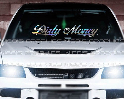Dirty Money Sticker