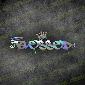 Blessed Graffiti Style Vinyl Decal - Car, Truck, SUV - Etsy