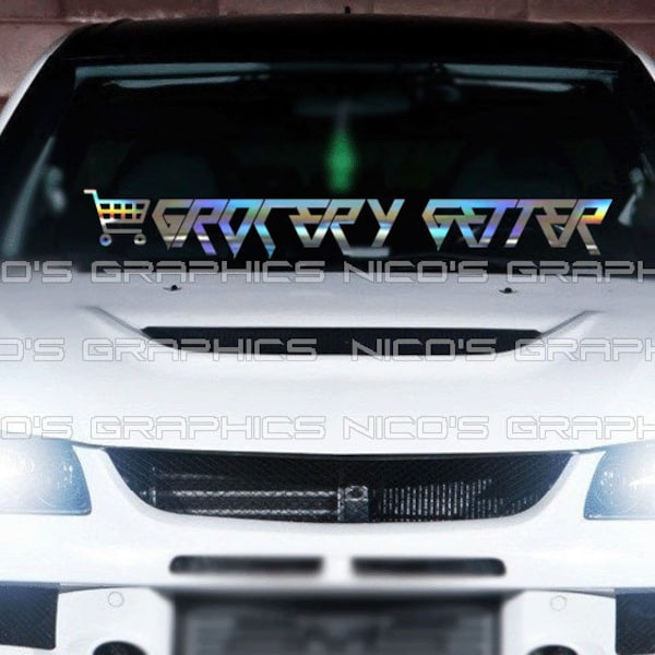 Grocery Getter Car Decal - Etsy